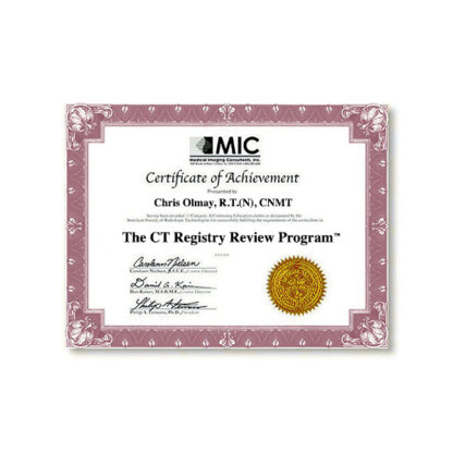 CT Registry Review Program - Medical Imaging Consultants, Inc.